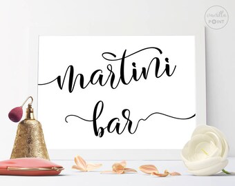 Martini sign | Etsy