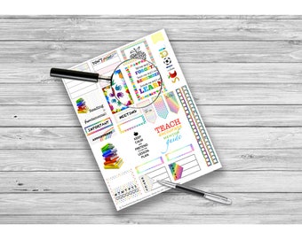 Planner Stickers made especially for Teacher by TeacherStickerShop
