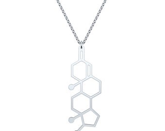 Roid rage: nerdy testosterone molecule cross-stitch pattern