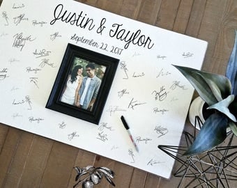 Guest book frame | Etsy
