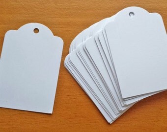 White paper tags | Etsy