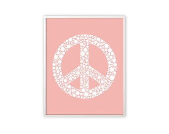 Peace sign poster | Etsy