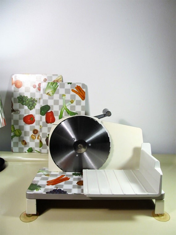 Vintage Hand Crank Slicer Bread Meat Cheese Slicer Hand