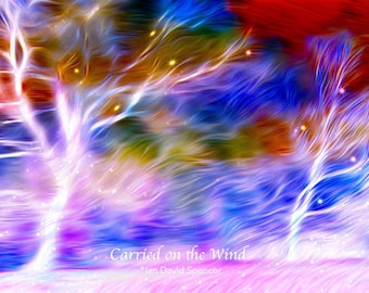 Rainbow tree art | Etsy