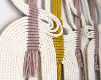 Handcrafted Modern Macrame/Rope Art/Tassels by HIMOART on Etsy