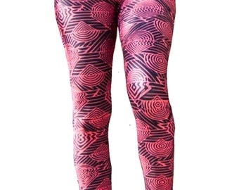 Colorful patterned leggings and scarves by shopkotton on Etsy