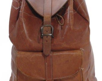 Leather backpack | Etsy