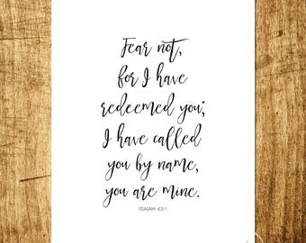 Isaiah 43 | Etsy