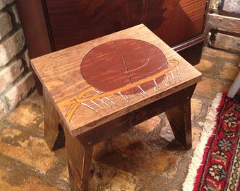 Time Out Stool Child's Step Stool Oak Stool Small