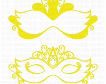 Mardi gras mask svg | Etsy