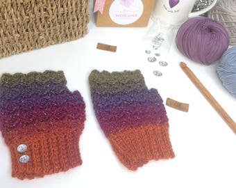 Rainbow mittens | Etsy