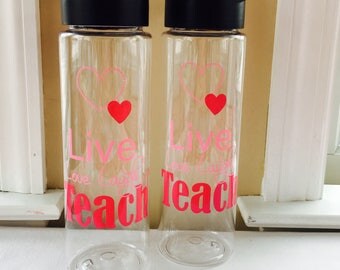 Teacher water bottle | Etsy