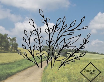 Leaf decal | Etsy