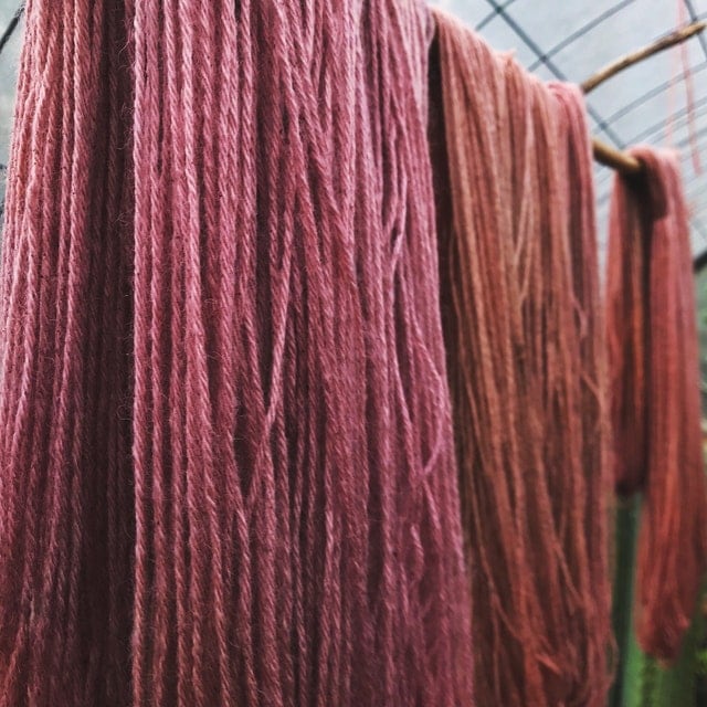 Naturally Dyed Yarn and Fibers by YarnandThyme on Etsy