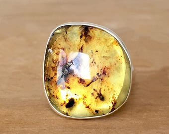 Baltic amber ring | Etsy