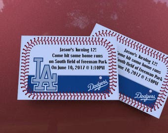 Dodgers invitation | Etsy