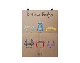 Portland bridges | Etsy