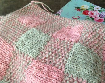 Plaid knit pattern | Etsy