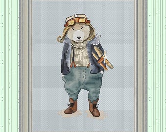 Plane cross stitch | Etsy