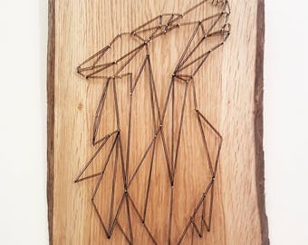String art wolf | Etsy