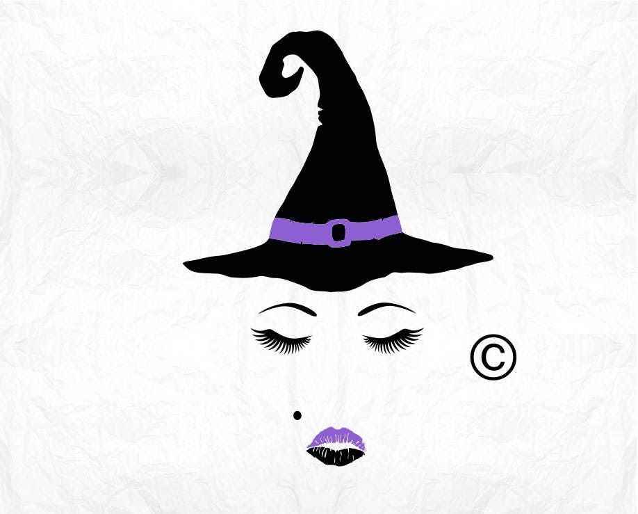 witch eye lashes halloween SVG Clipart Cut Files Silhouette