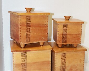 Vintage canister set | Etsy