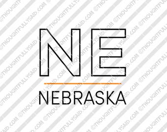 Nebraska state svg | Etsy
