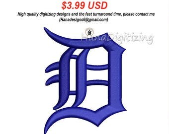 Detroit tigers d | Etsy