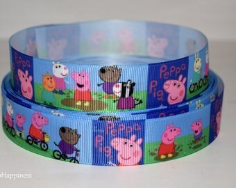 Peppa pig ribbon | Etsy