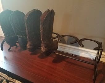 Horseshoe boot rack | Etsy