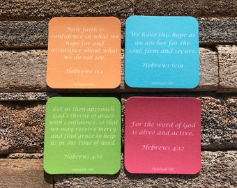 Bible verse coasters | Etsy