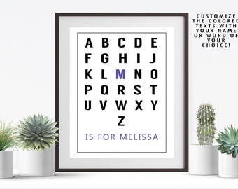 Custom alphabet | Etsy