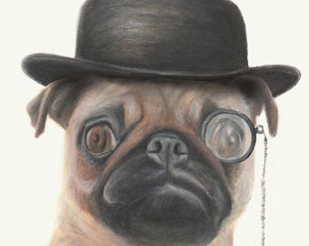 Monocle dog | Etsy