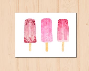 Ice cream poster | Etsy