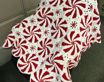 Crochet Pattern for Peppermint Swirl Candy Tam Hat Toddler and