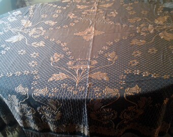 Brocade tablecloth | Etsy