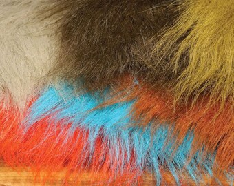 Faux fur scraps | Etsy