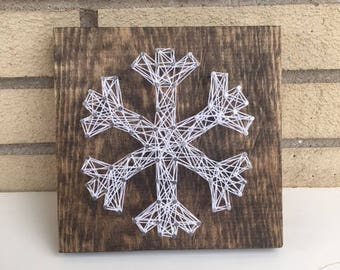 Snowflake string art | Etsy