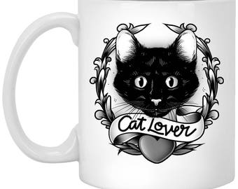 Cat lover mug | Etsy