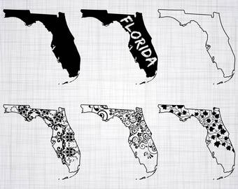 Florida silhouette | Etsy