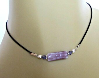 Amethyst choker | Etsy