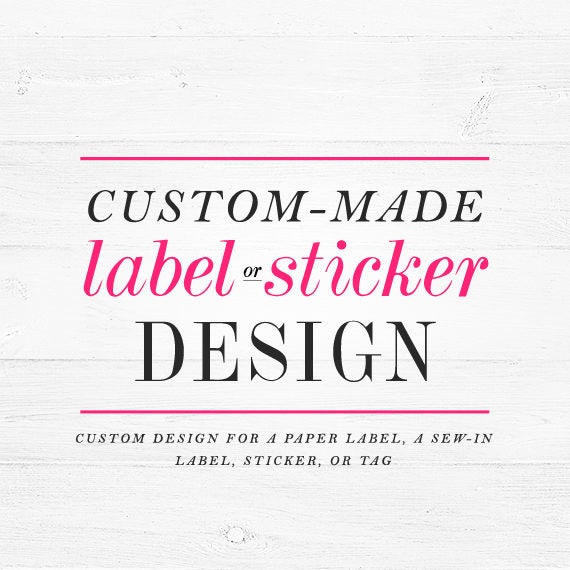 Custom label design label graphic digital graphic design for