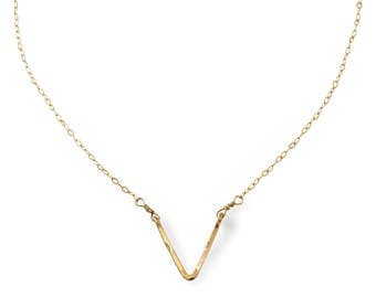 V shaped necklace | Etsy