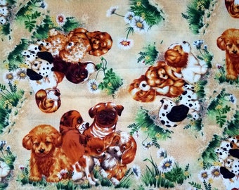 Dog fabric | Etsy