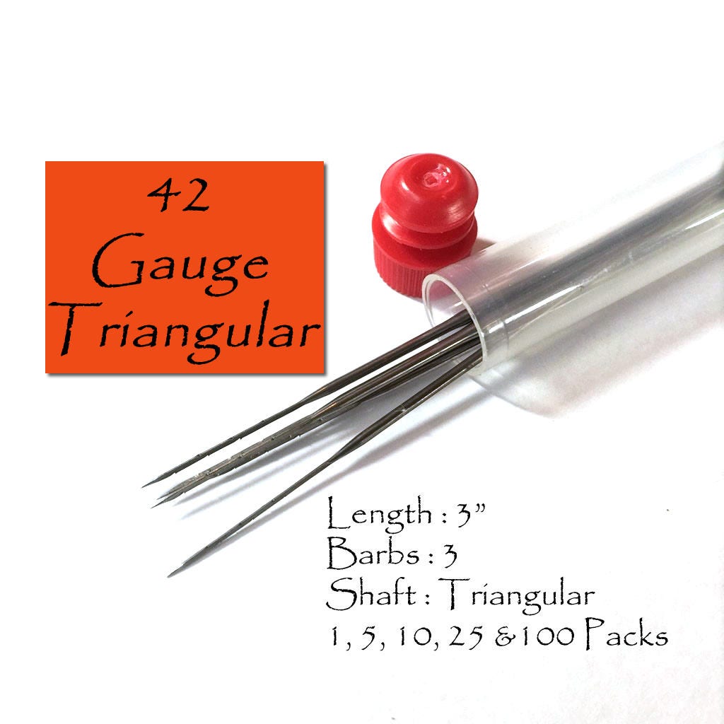 Felting Needles 42 Gauge Triangular Great for detail and