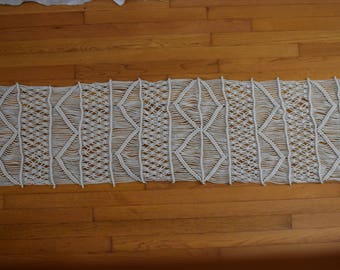 Macrame table runner | Etsy