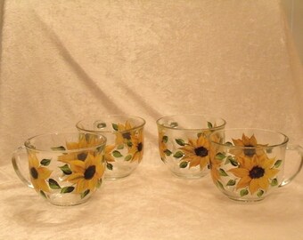 Sunflower cup | Etsy