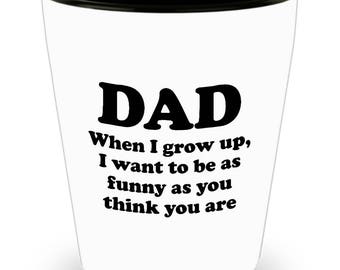 Gift for Dad Set of 4 Father's Day Shot Glasses Dad to the