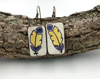 Ceramic feather | Etsy