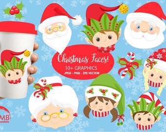 Mrs claus clipart | Etsy